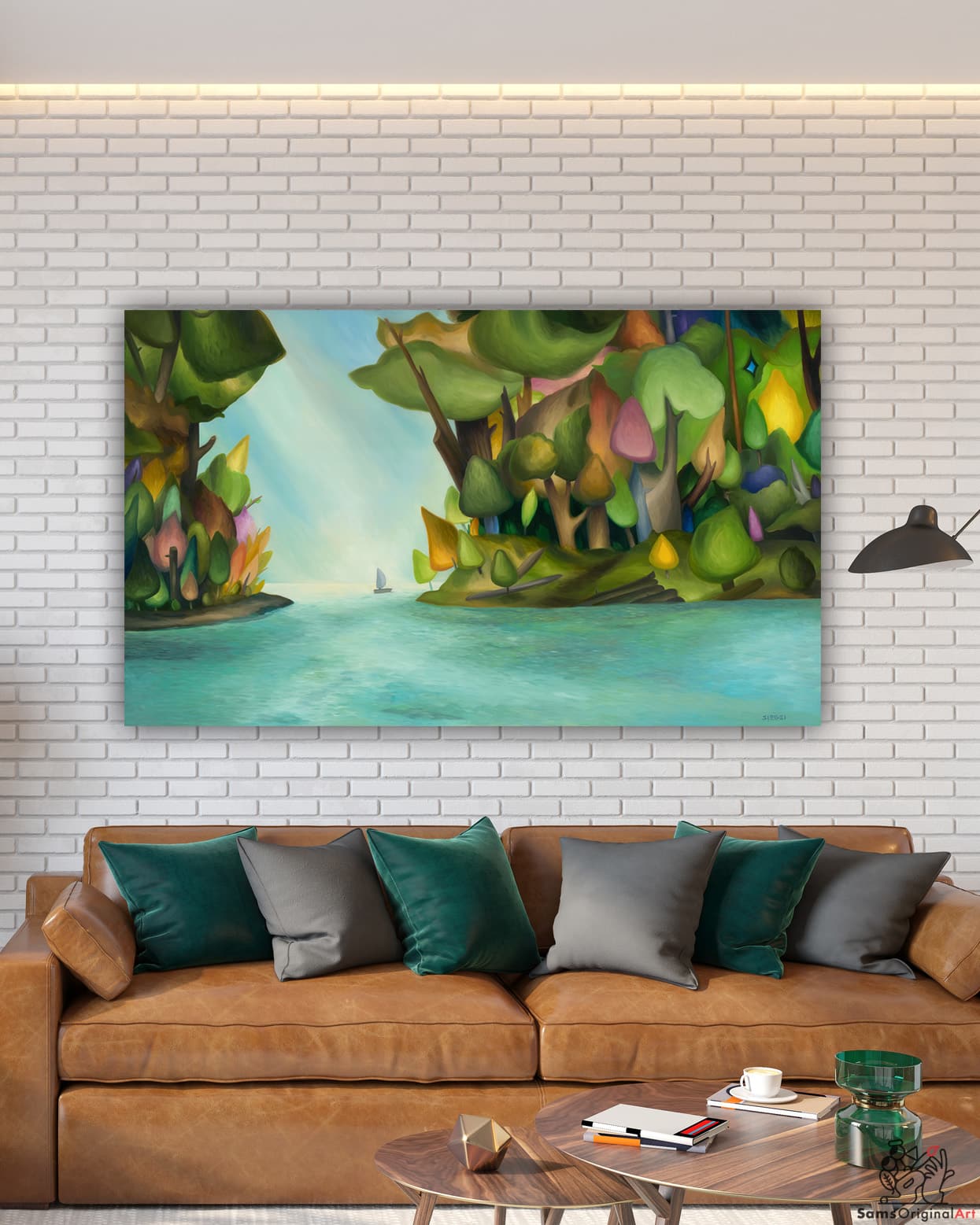 Sailing into Spring | Bright Colourful Sailboat Paintings - Cool Art ...