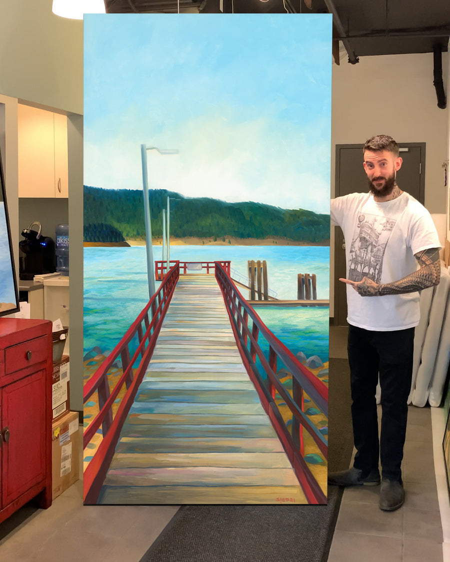 Dock at Salt Spring Island | Coastal BC Landscape Painting – Sam's ...