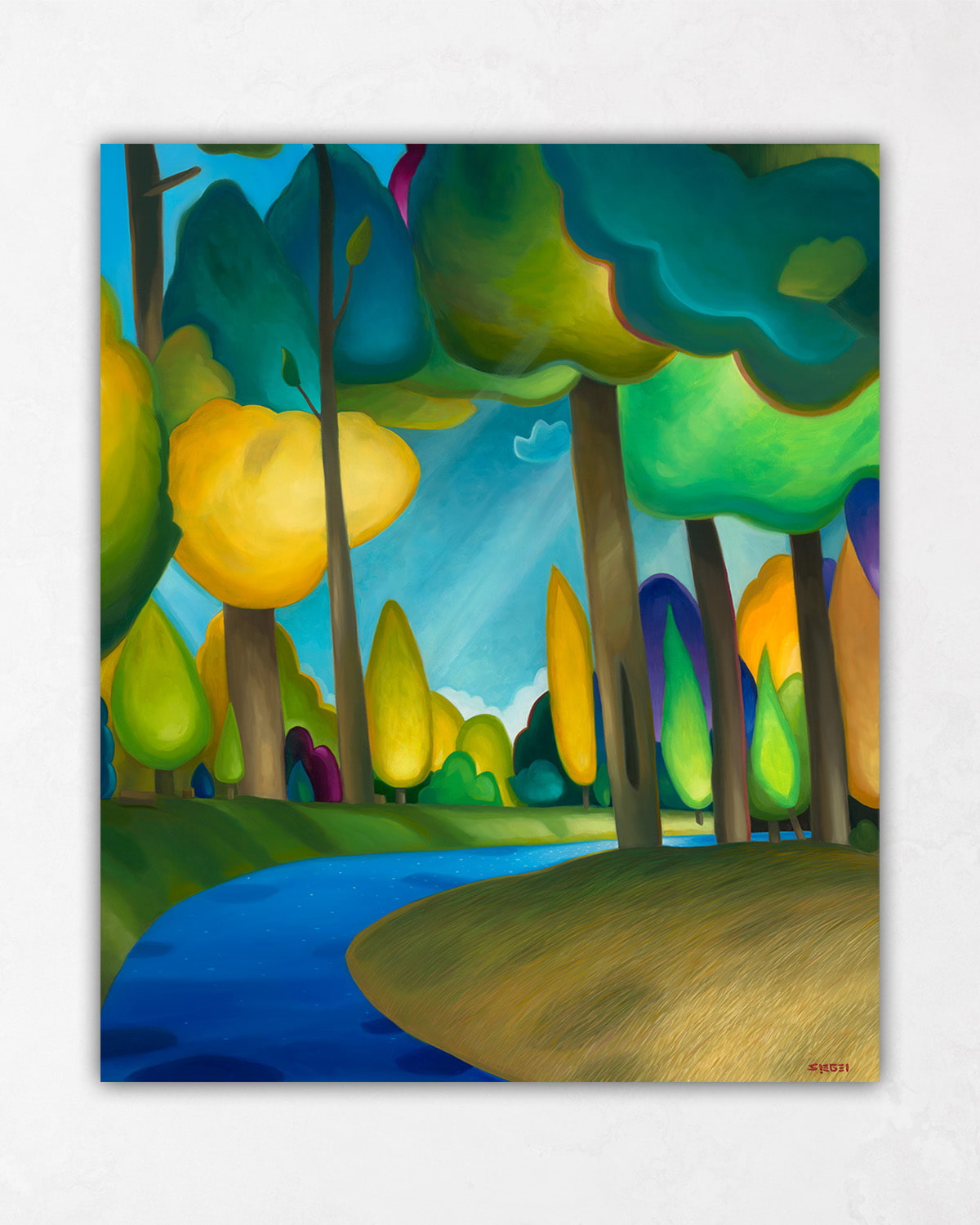 Echoes of Spring | Whimsical Landscape Art | Canvas Prints – Sam's ...