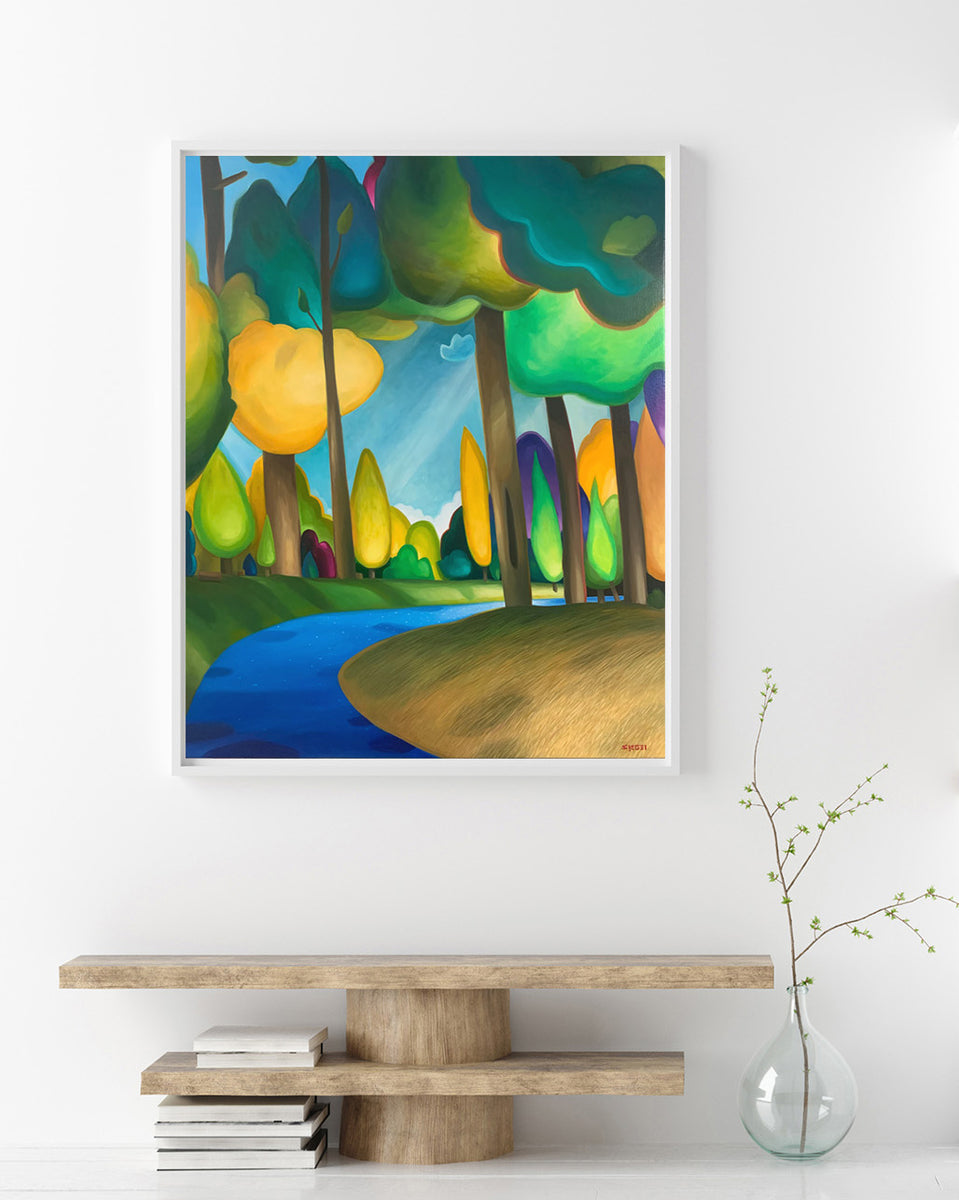 Echoes of Spring | Whimsical Landscape Art | Canvas Prints – Sam's ...
