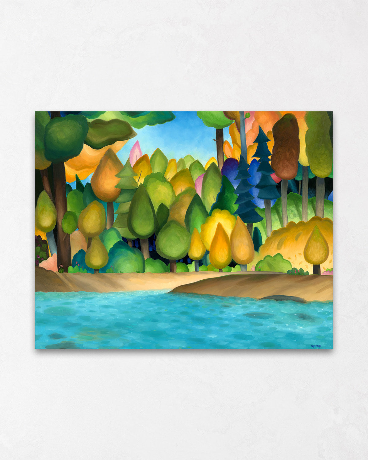 Enchanted Spring | Colorful Tree Canvas Prints | Sam's Original Art