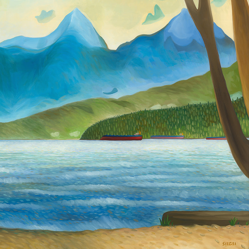 Locarno Beach Original Painting | Vancouver Artist | Local Art – Sam's ...