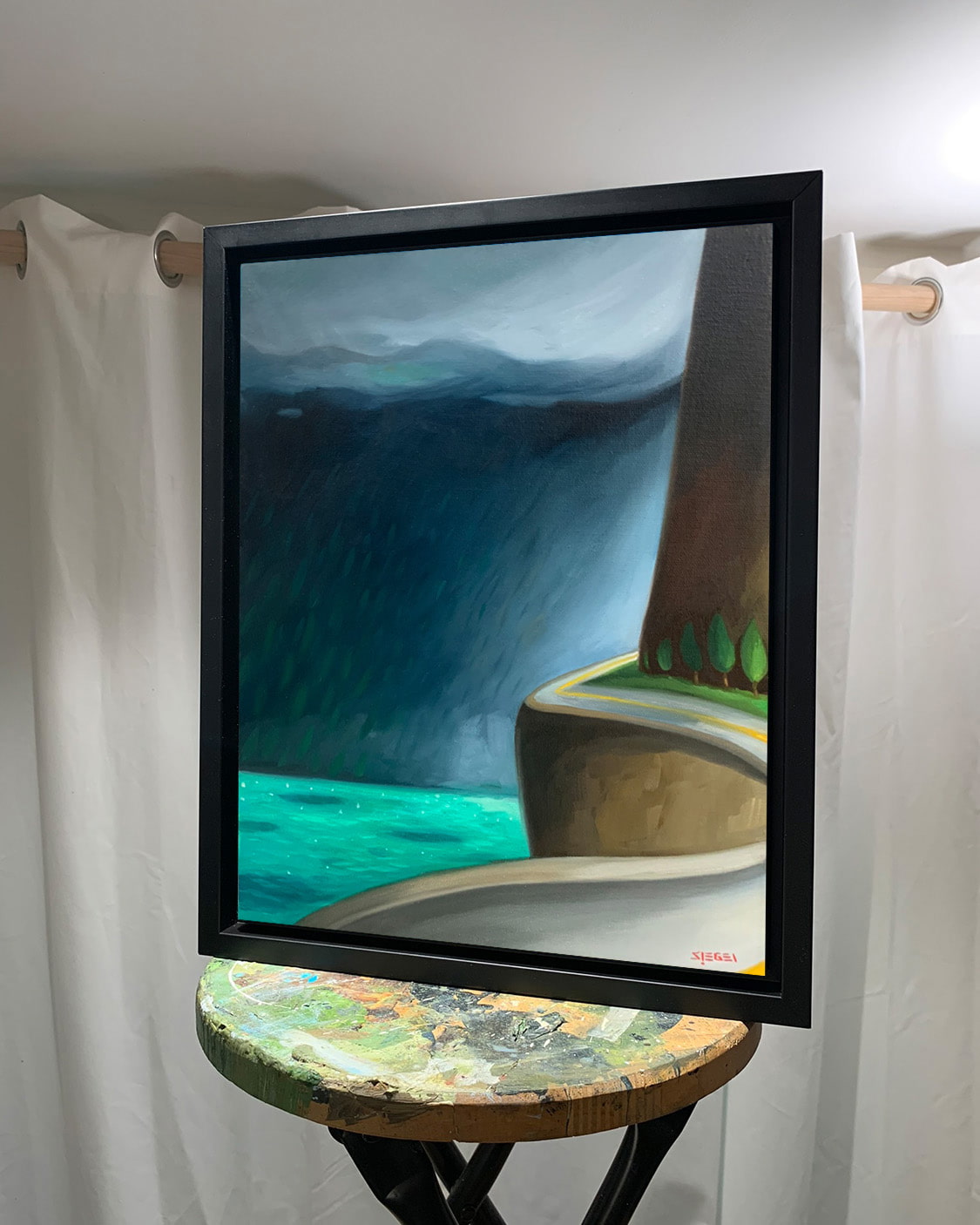 Mini Sea to Sky | Whimsical Whistler Highway Paintings – Sam's Original Art