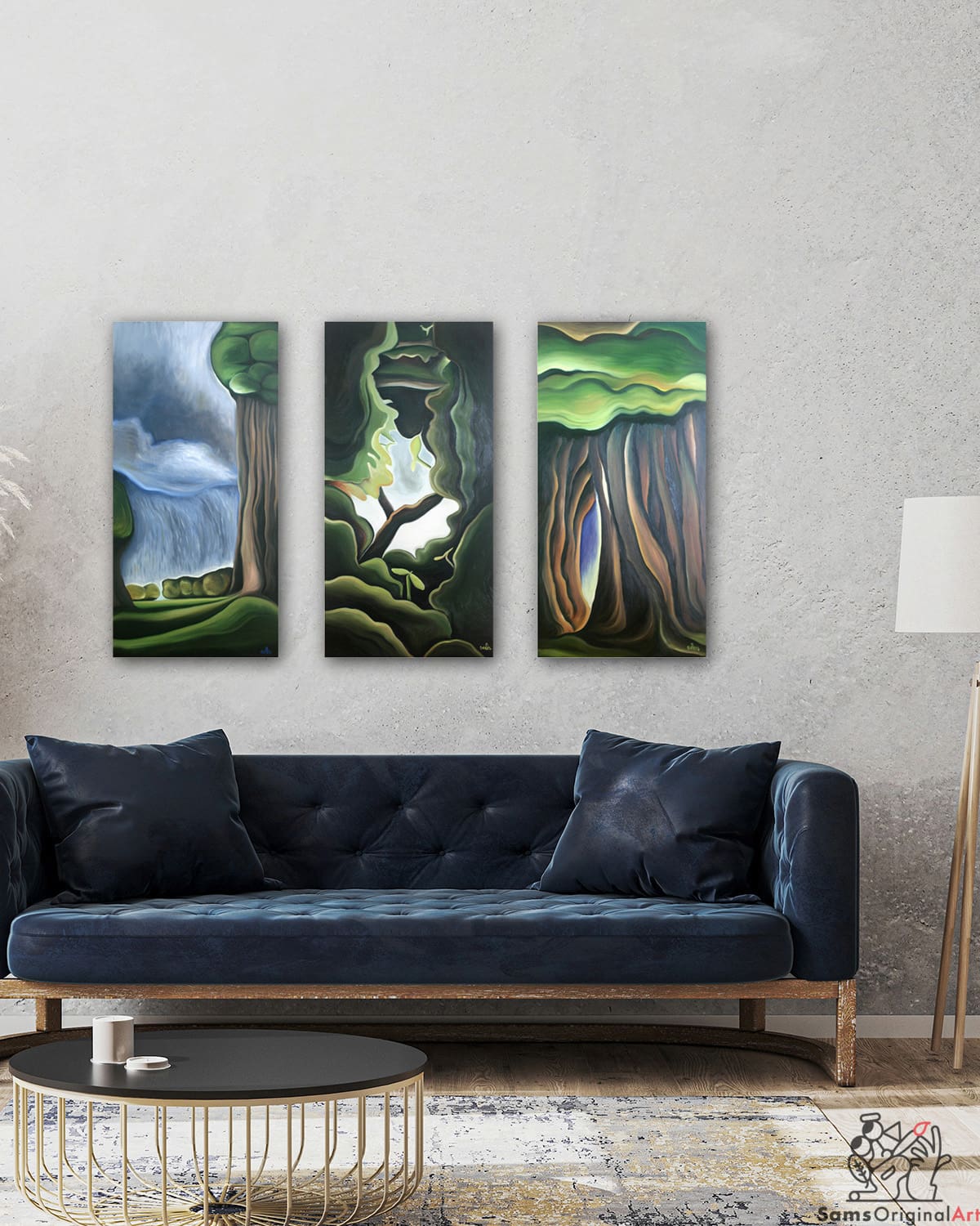 Nature's Symphony - New Triptych from Sam's Original Art