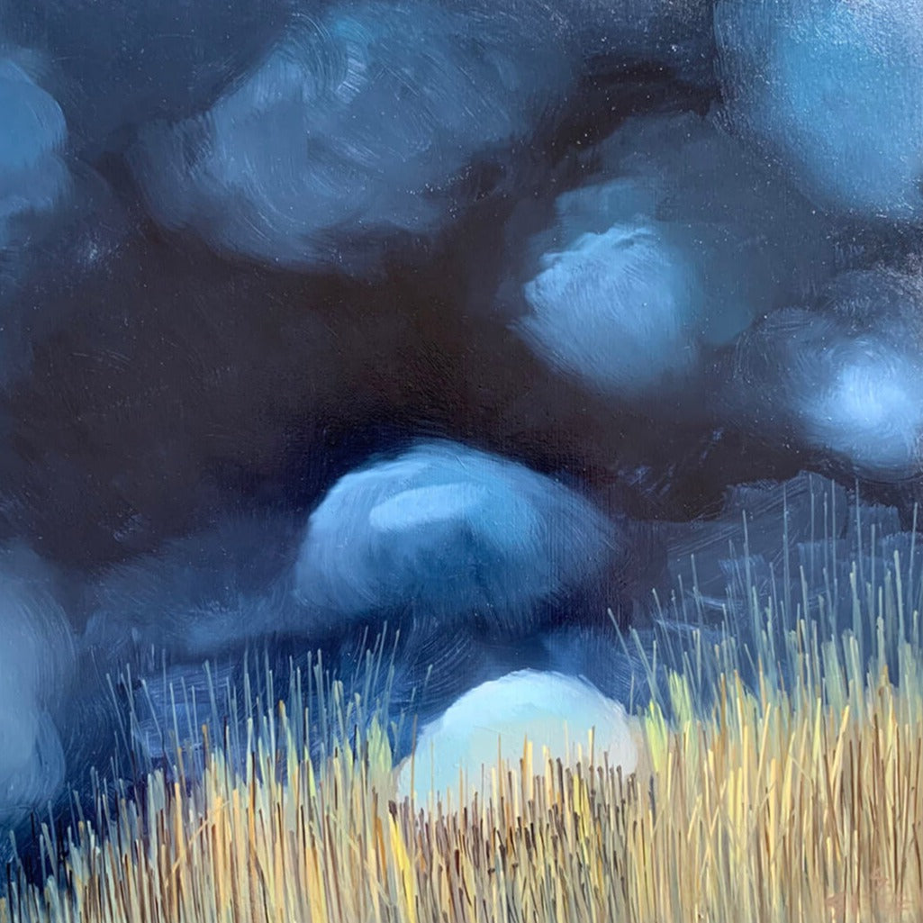 After Midnight | Cloudy Night Paintings | Sam's Original Art