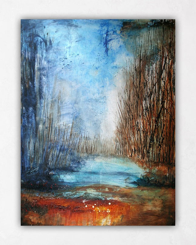 Desolate Pond | Unique Abstract Paintings | Sam's Original Art