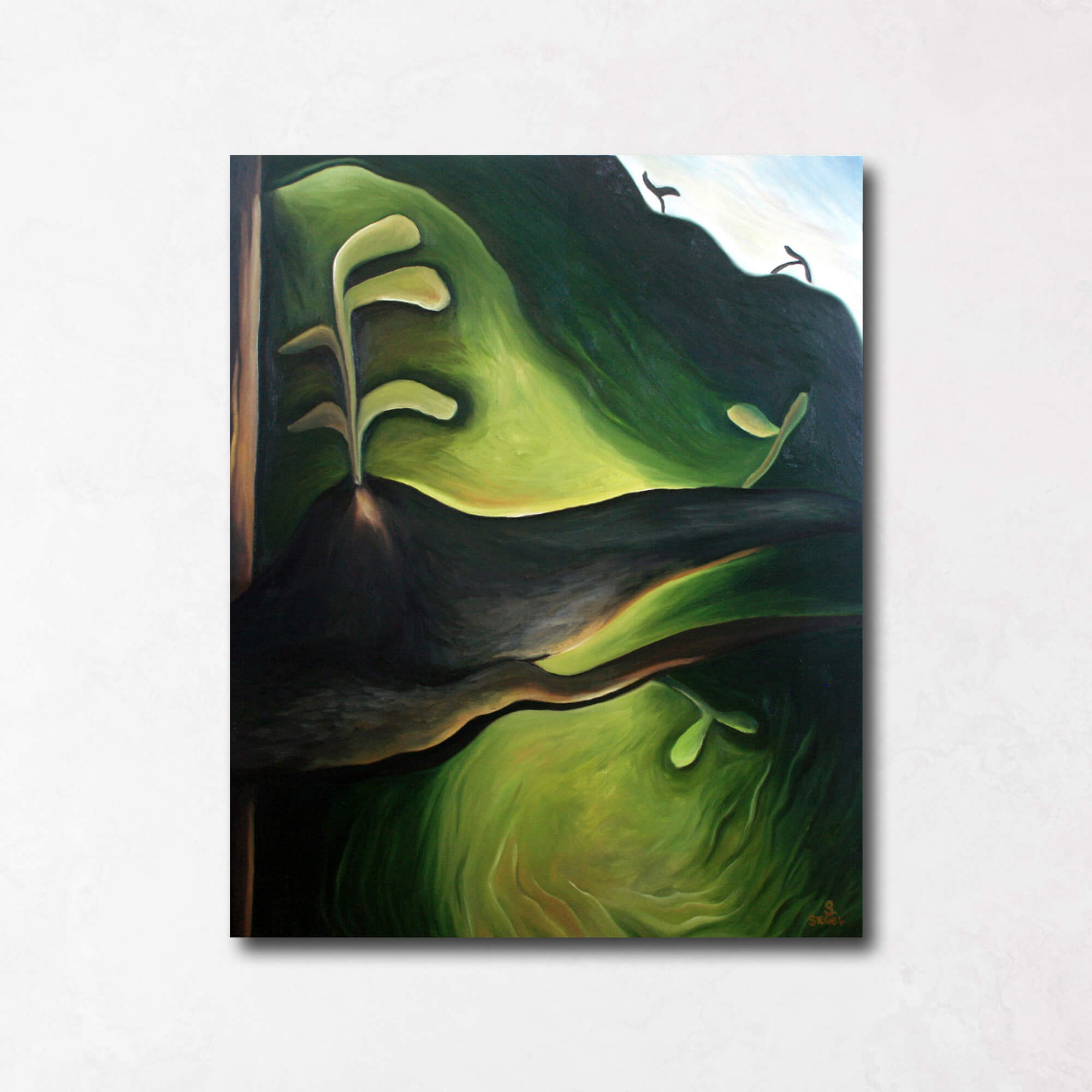 Dusk Glow | West Coast Oil Paintings Vancouver Artist | Sam's Original Art