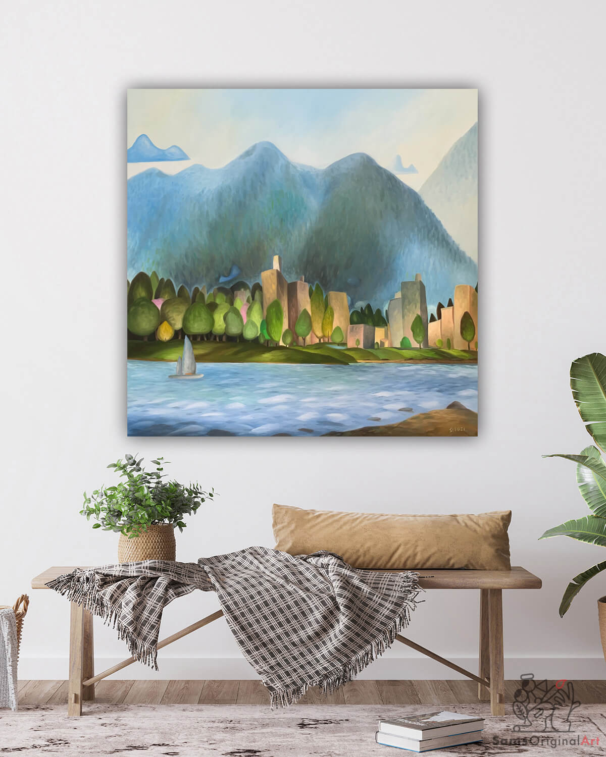English Bay | Vancouver Paintings - Local Artist, Free Shipping – Sam's ...
