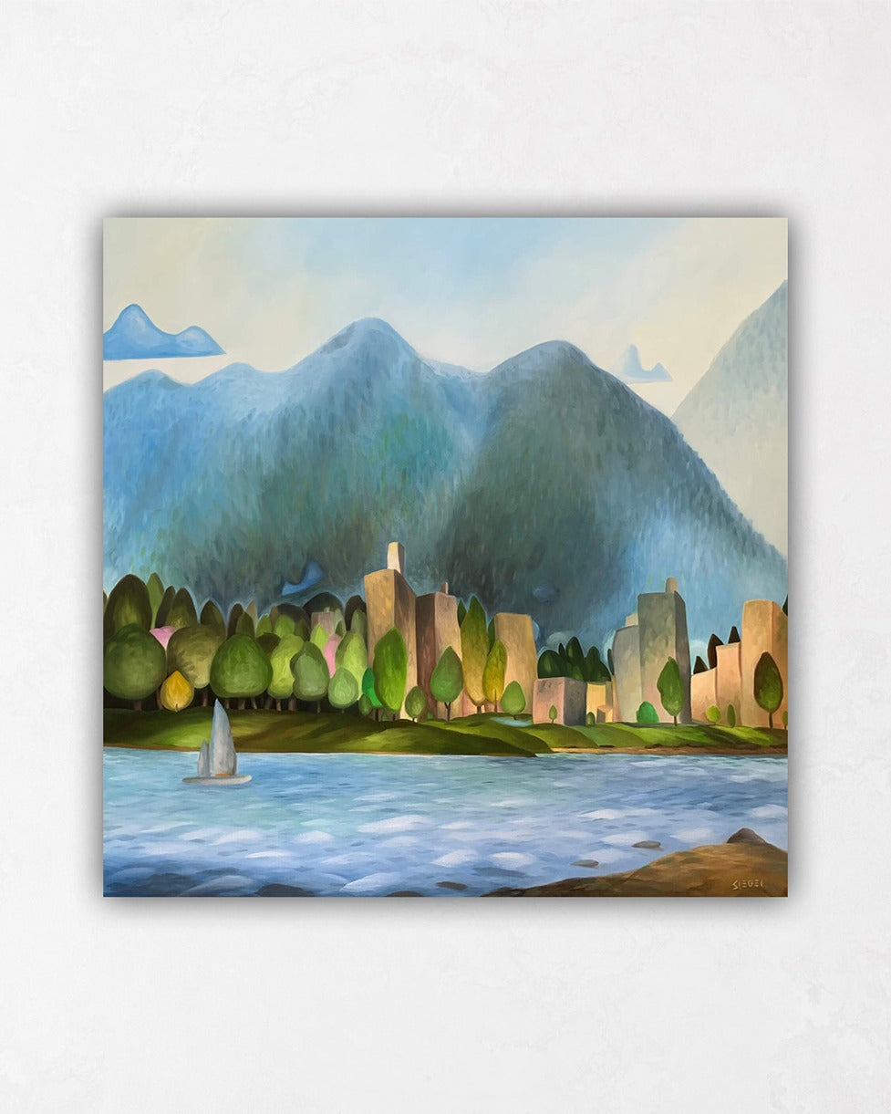 English Bay | Vancouver Paintings - Local Artist, Free Shipping – Sam's ...