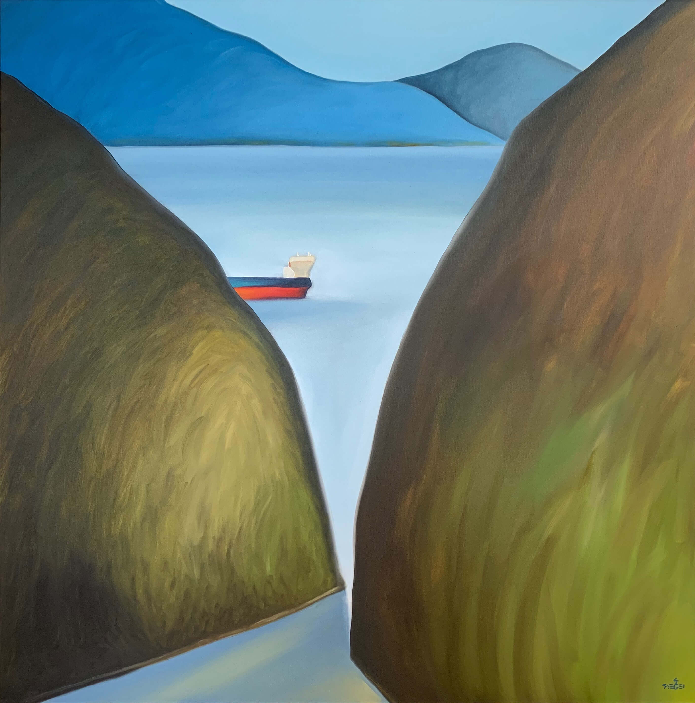 Hidden Inlet | West Coast Oil Paintings Vancouver Artist | Sam's ...