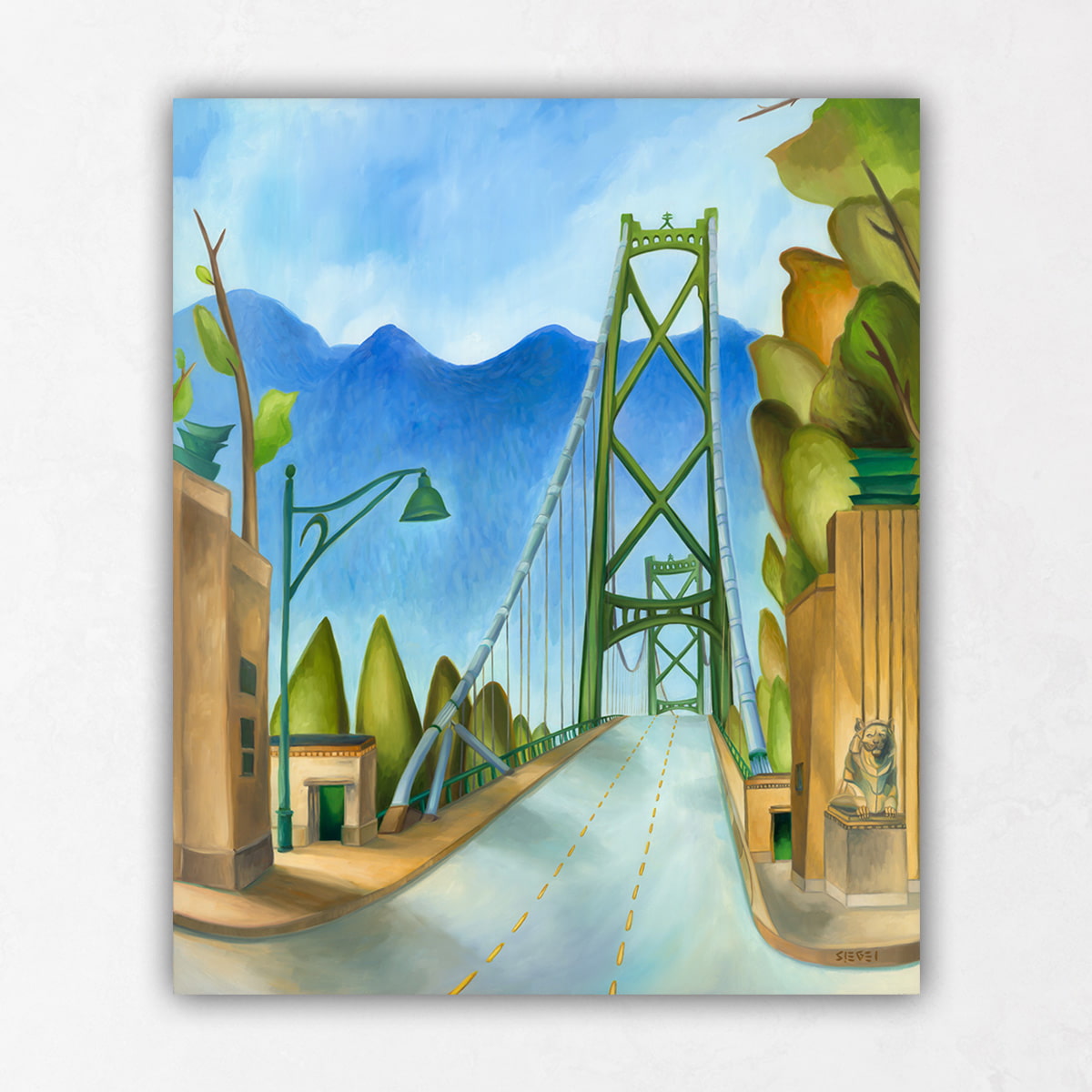 Lions Gate Bridge | Original West Coast Oil Paintings by Local Artist ...