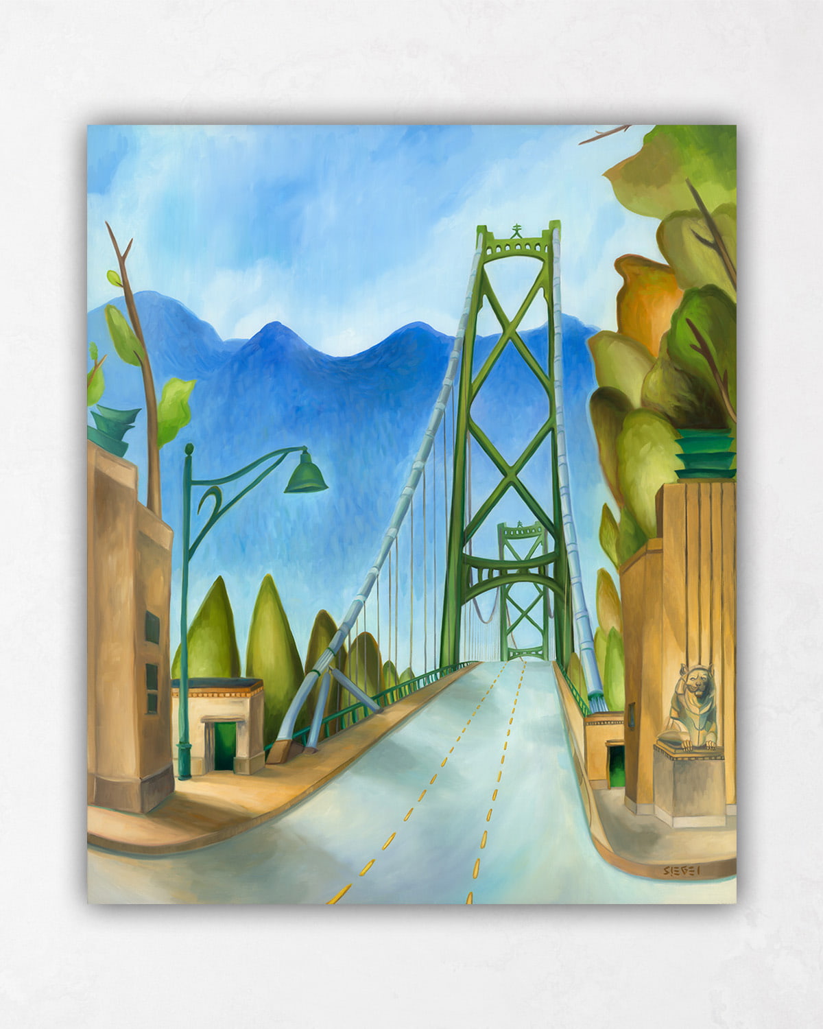Lions Gate Bridge | Vancouver Landmark Paintings | Sam's Original Art