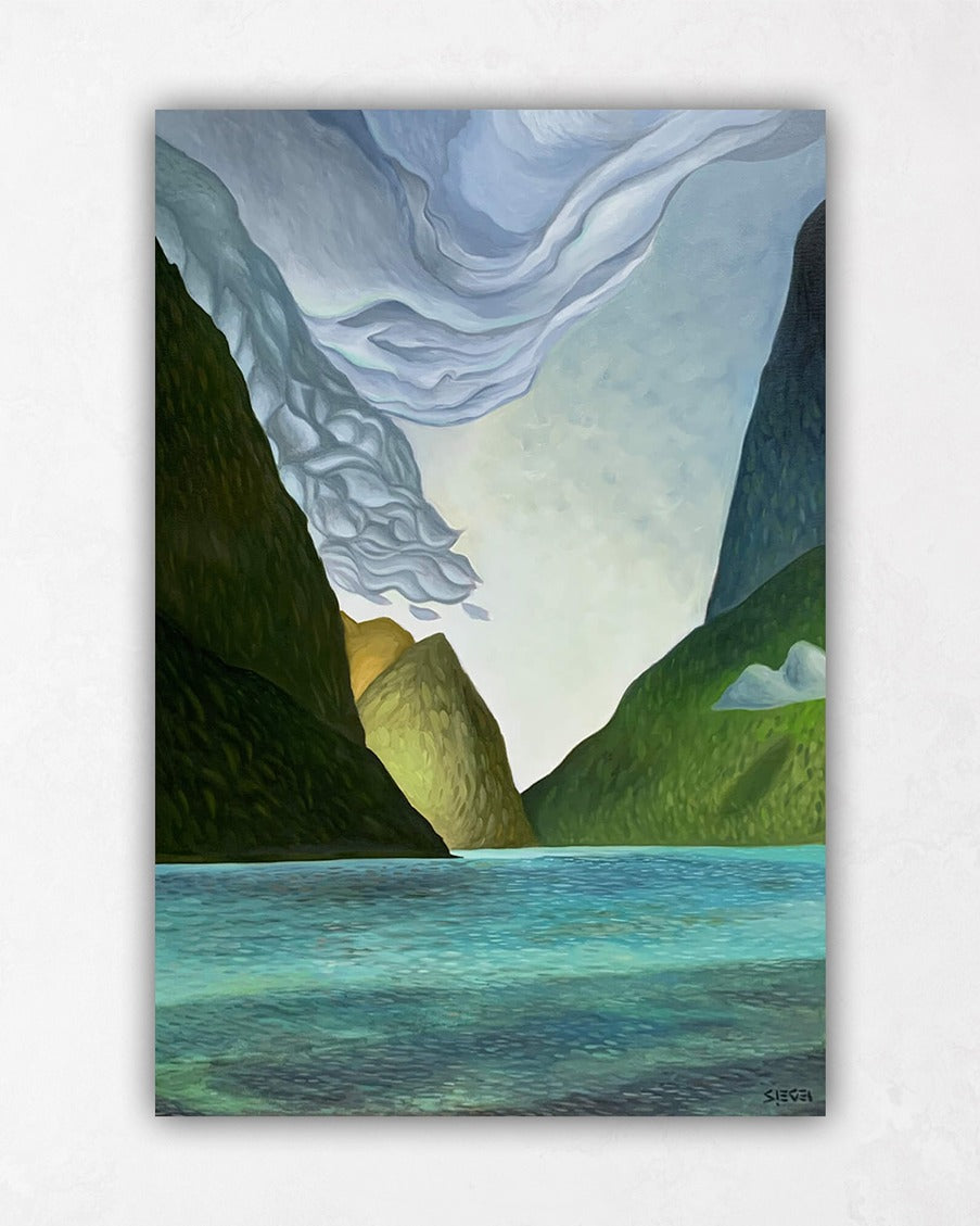 Narrows Inlet Painting | Canadian Landscape Art | Sams Original Art ...