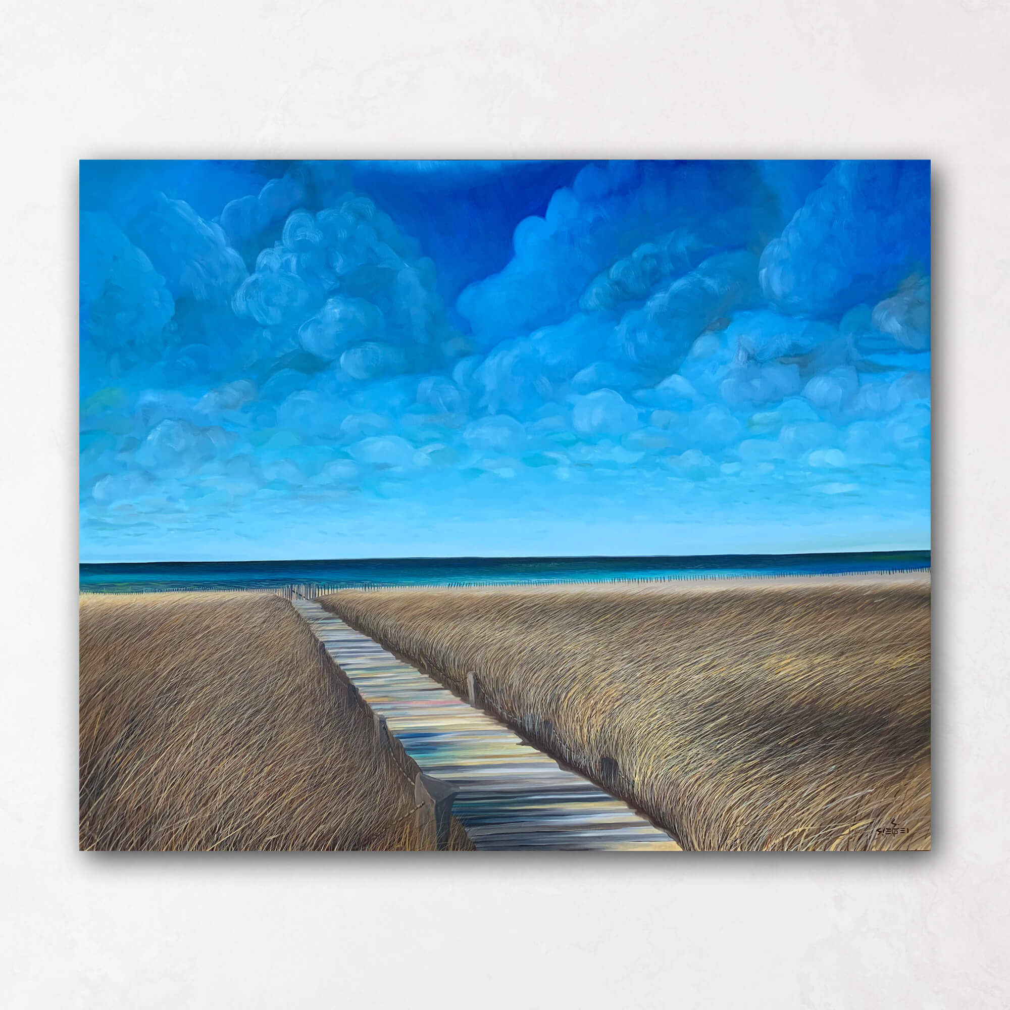 Southampton Beach Boardwalk | West Coast Oil Paintings Local Artist ...