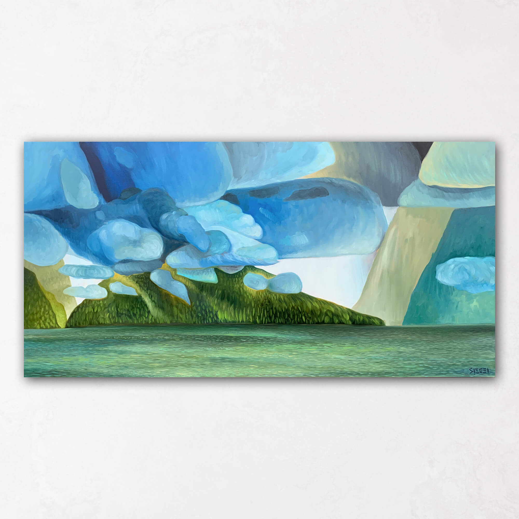 Storm Island | West Coast Oil Paintings Vancouver Artist | Sam's Original Art