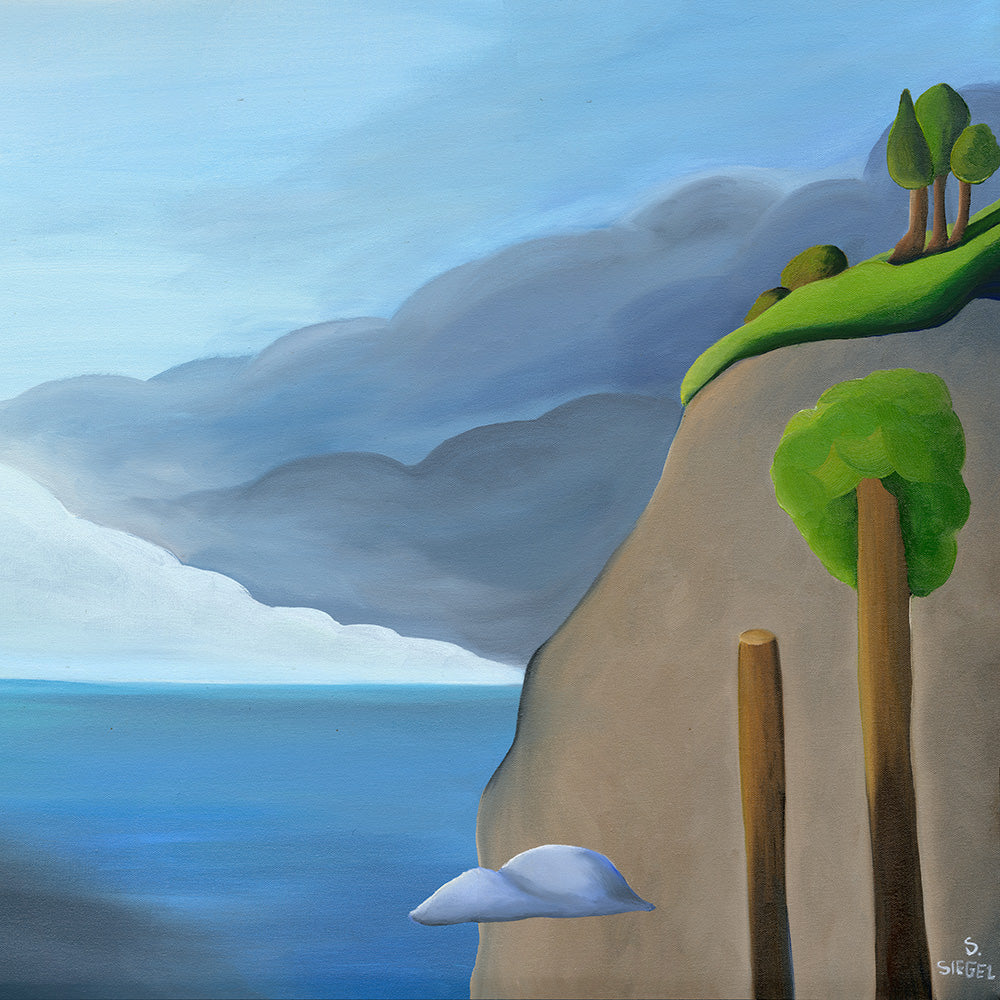 UBC Cliffs | West Coast Oil Paintings Vancouver Artist | Sam's Original Art