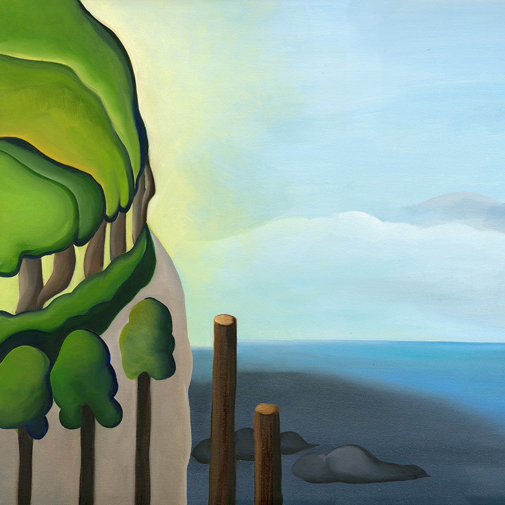 UBC Cliffs | West Coast Oil Paintings Vancouver Artist | Sam's Original Art