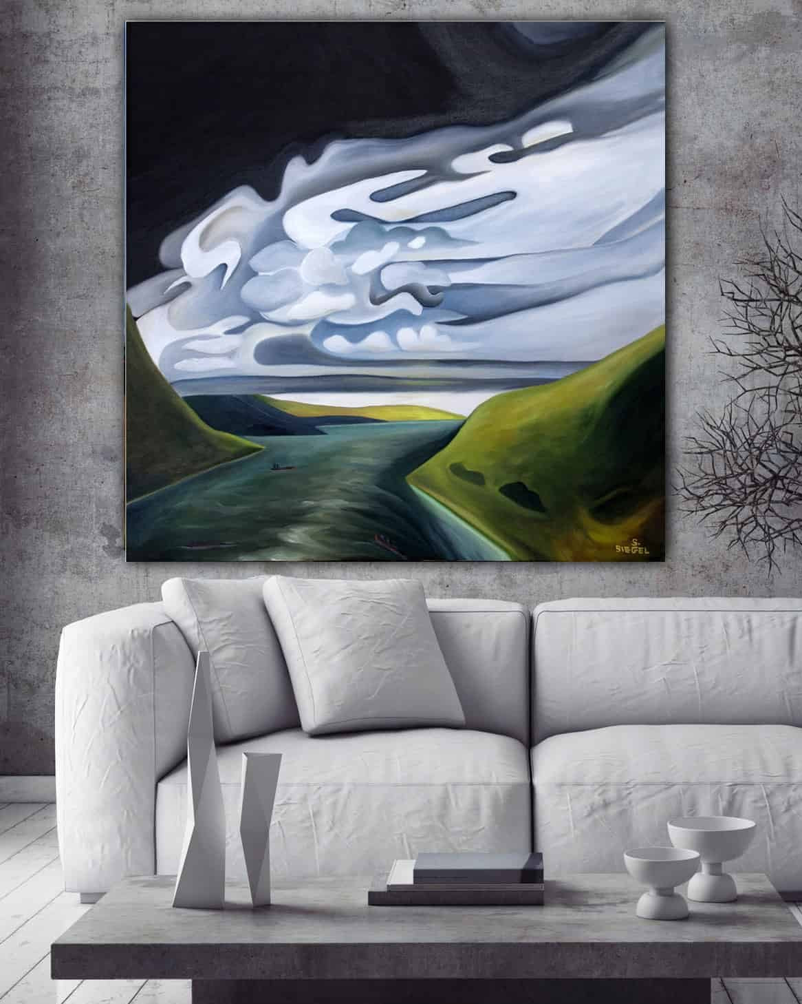 Burrard Inlet Painting | Sam's Original Art Gallery Vancouver