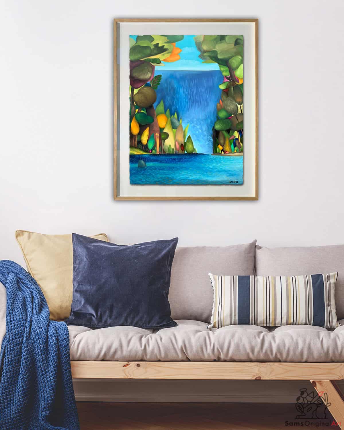 Cascade | River Oil Paintings Vancouver | Sam's Original Art