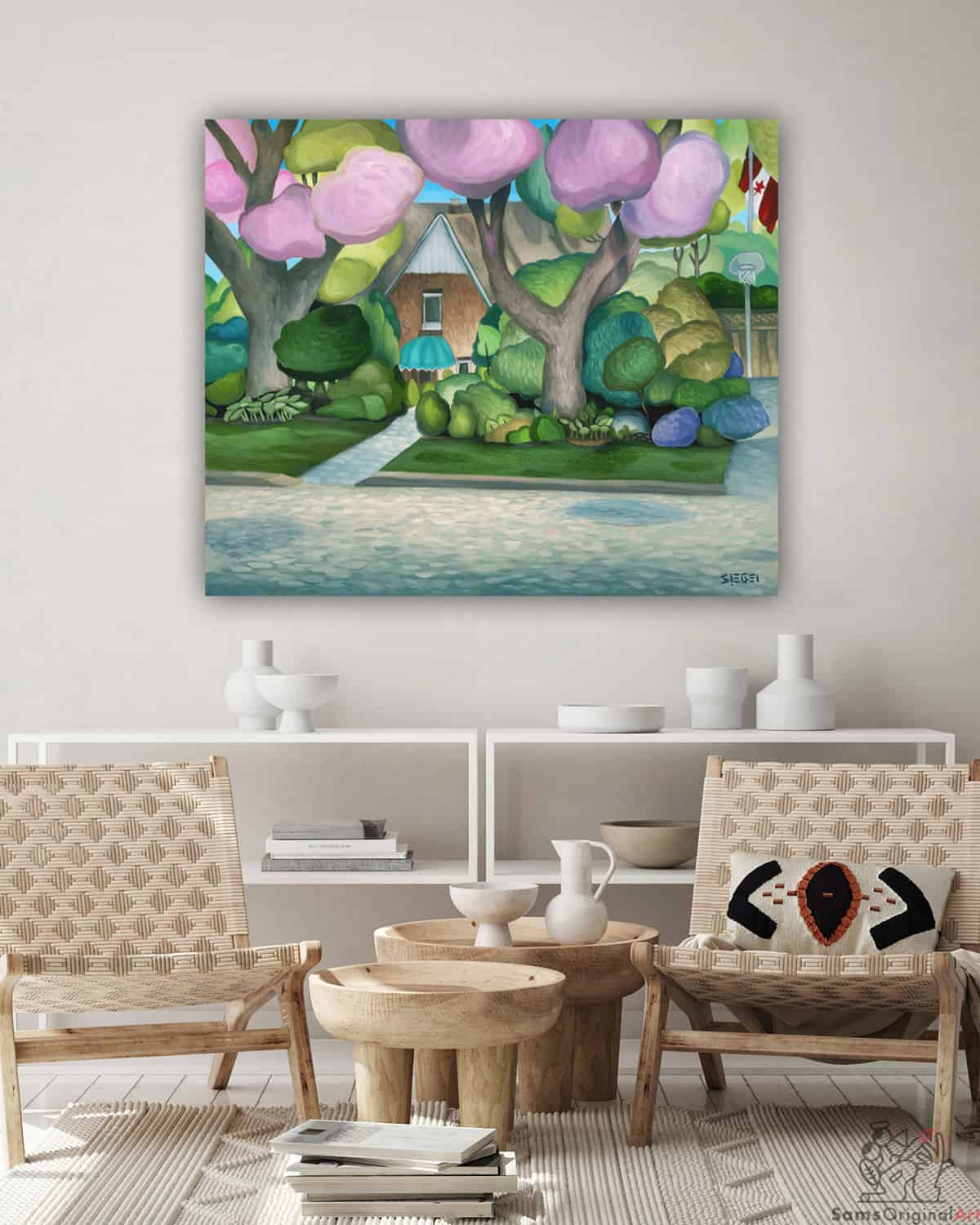 Cozy Home | Vancouver Neighborhood Painting - Local Artist Sam Siegel ...